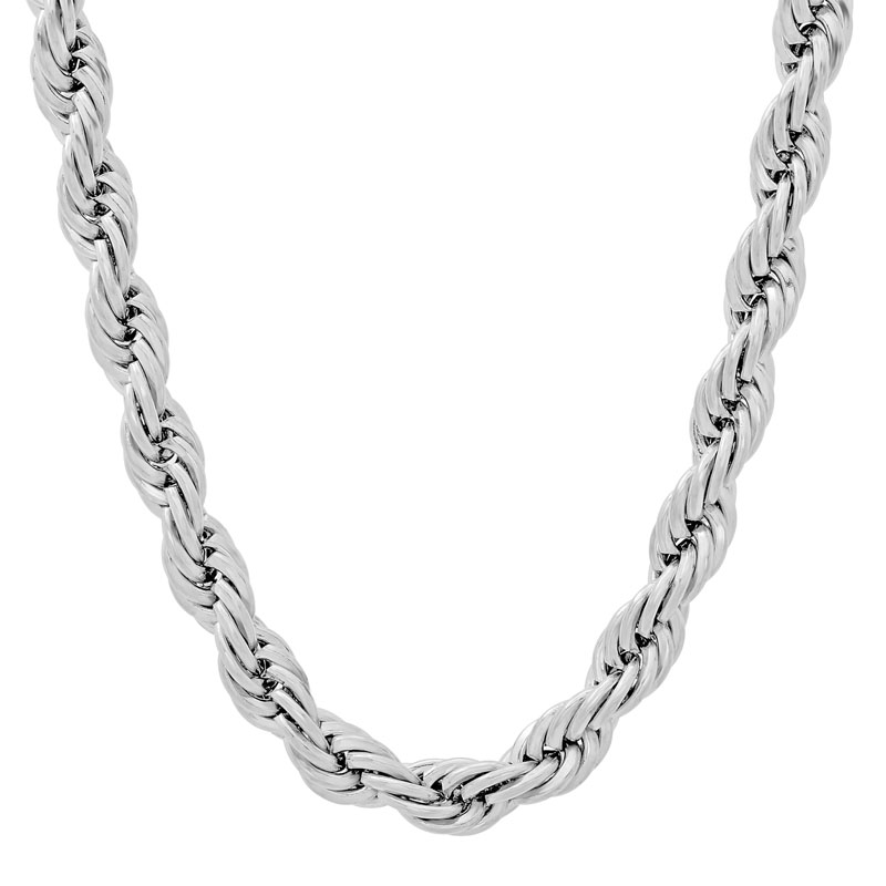 Men's Yellow Finish Stainless Steel Rope Link Chain 4MM - TS5324