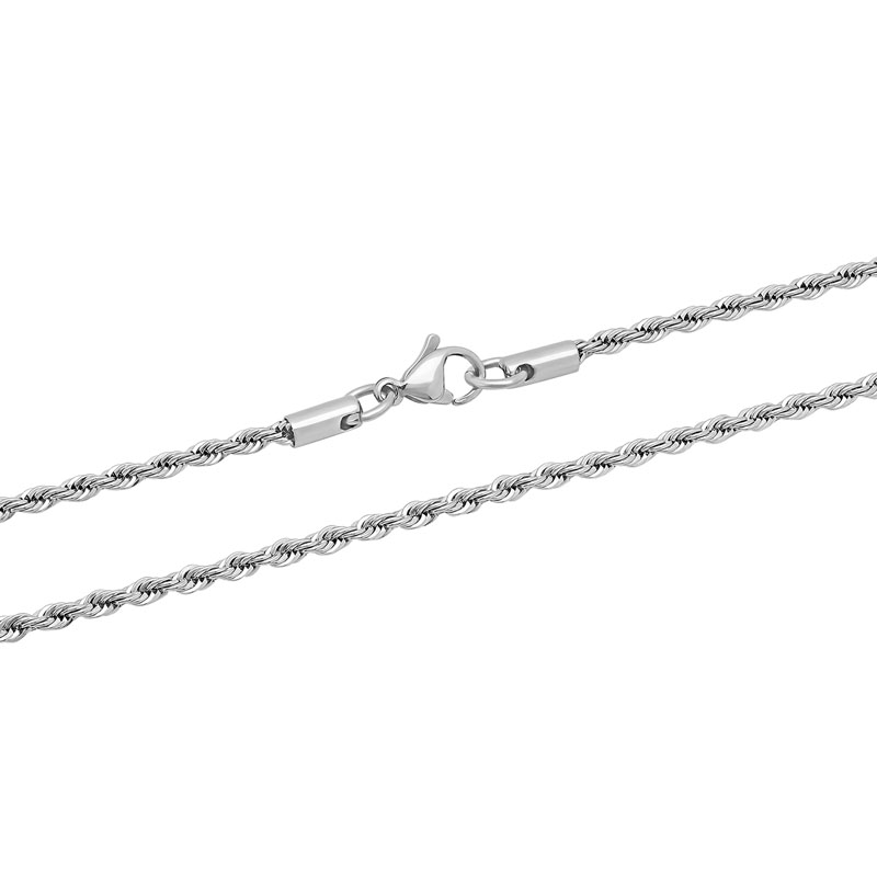 Men's Stainless Steel Rope Link Chain - TS5335